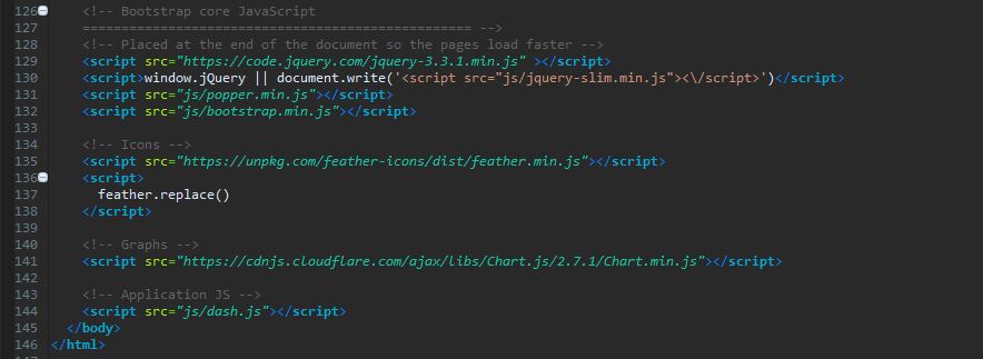 Bootstrap Dashboard | scotthensen devlog